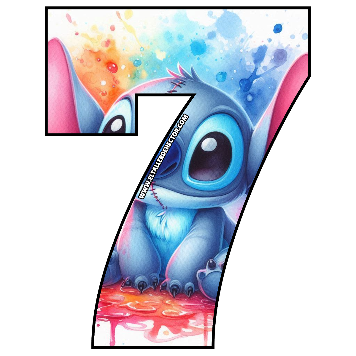 Numero 7 de Stitch - El Taller de Hector