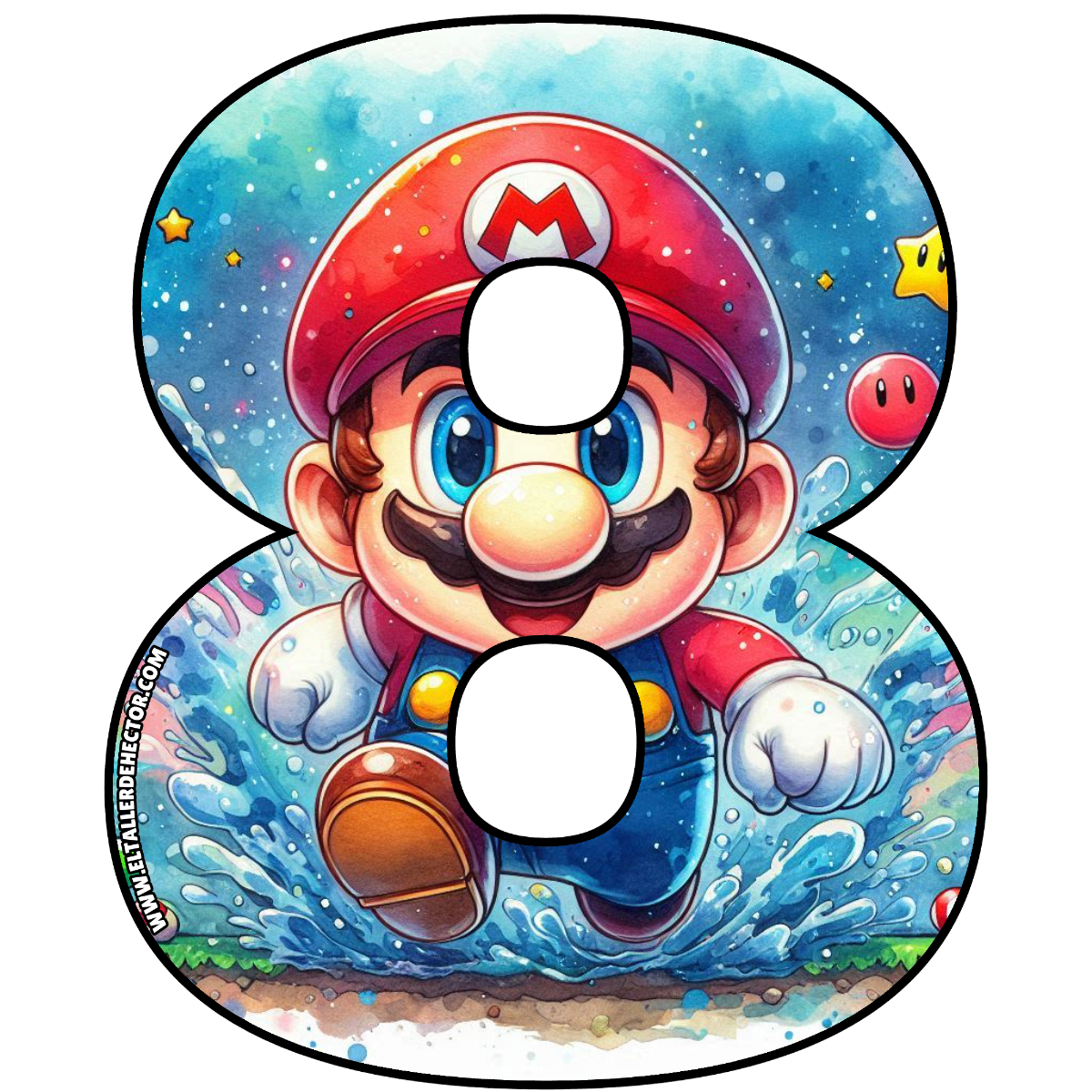 Numero 8 de Super Mario - El Taller de Hector