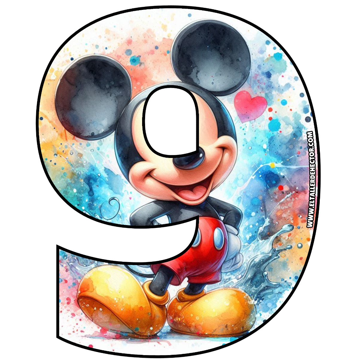 Numero 9 de Mickey Mouse - El Taller de Hector