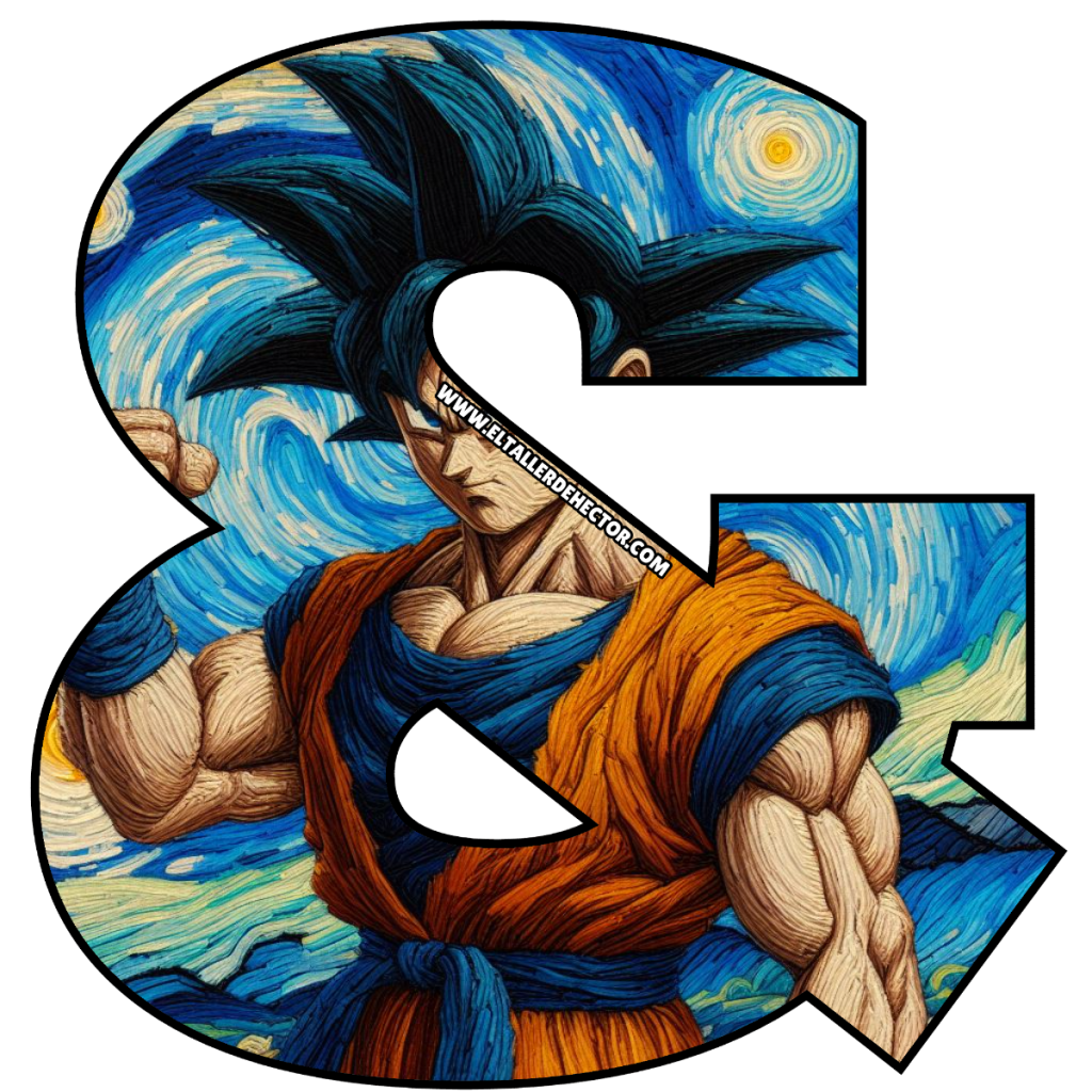 Simbolo & de Dragon Ball Goku Van Gogh - El Taller de Hector