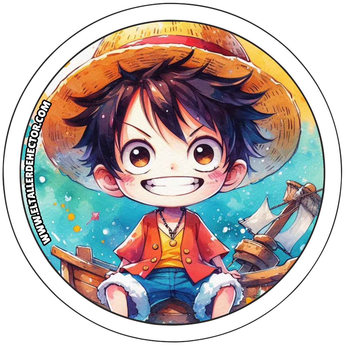Toppers de Luffy One Piece - El Taller de Hector