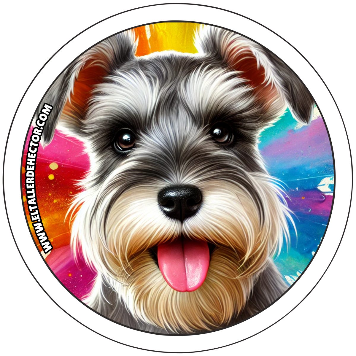 Toppers de Perro Schnauzer puppy - El Taller de Hector